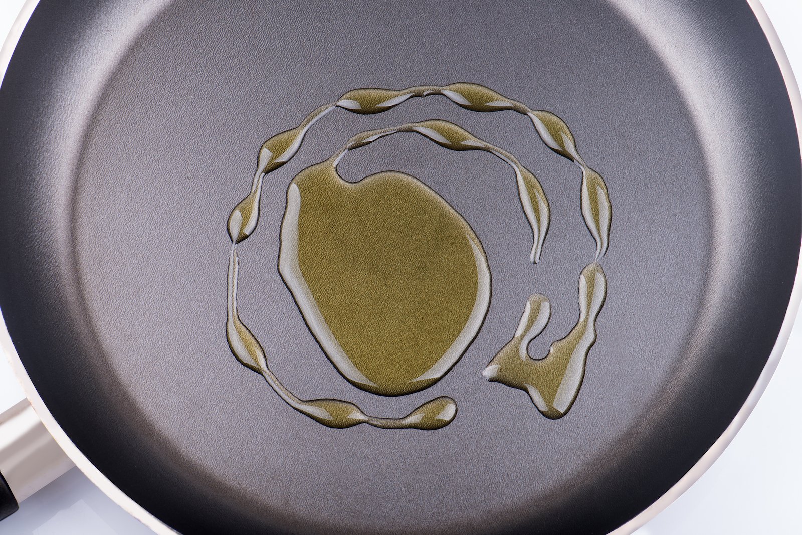 Should olive oil be added to a hot or cold pan?